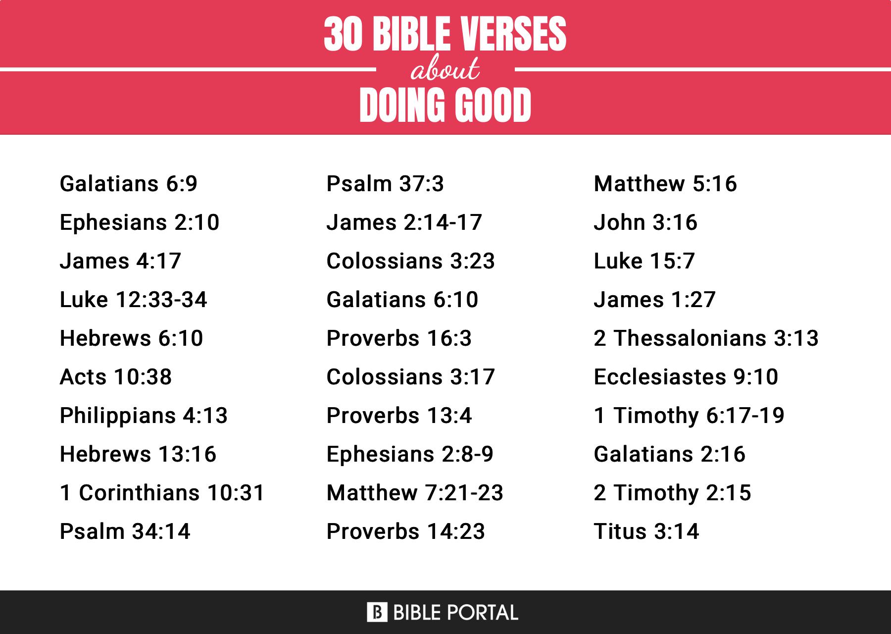 87 Bible Verses about Doing Good