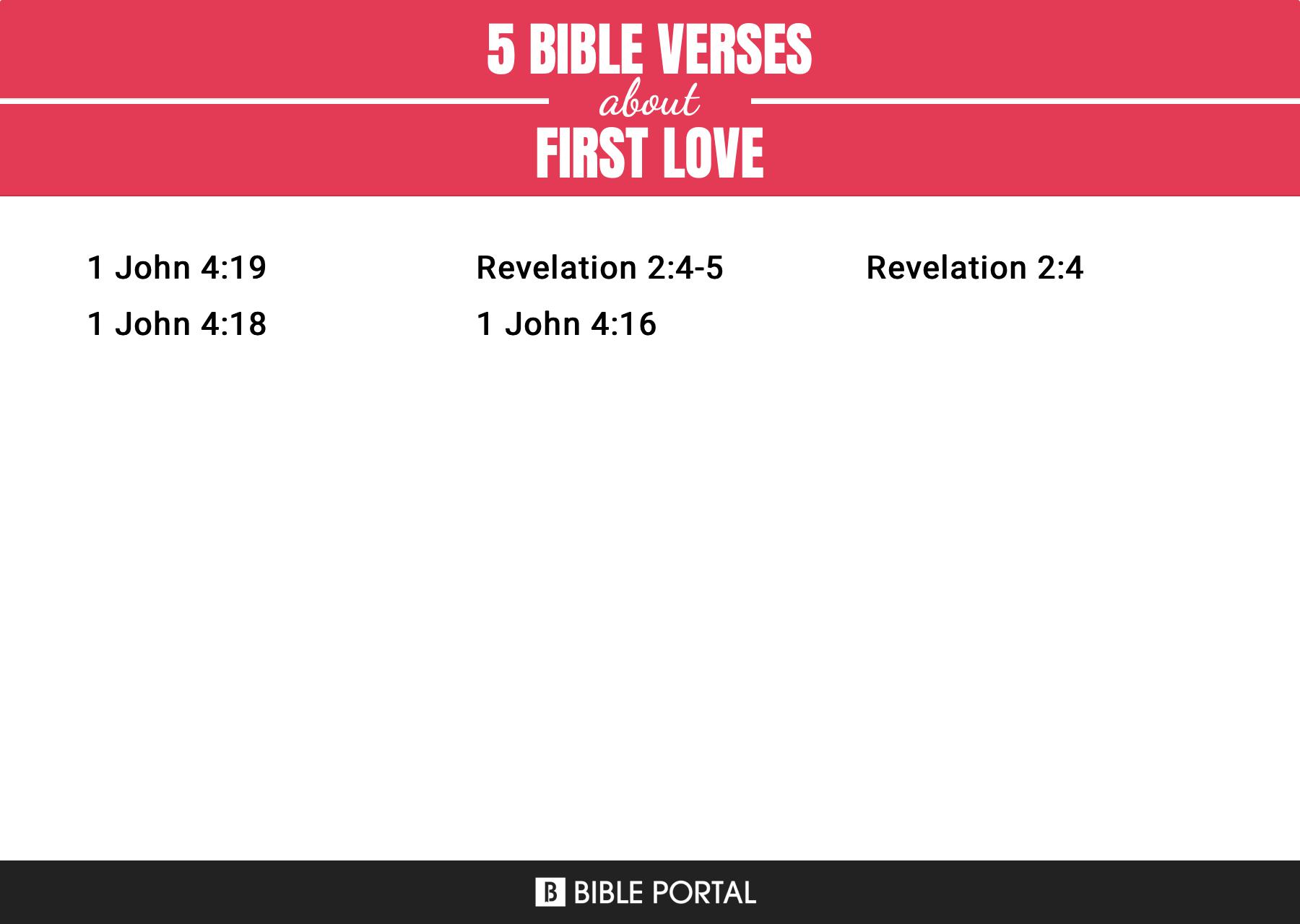 5 Bible Verses about First Love