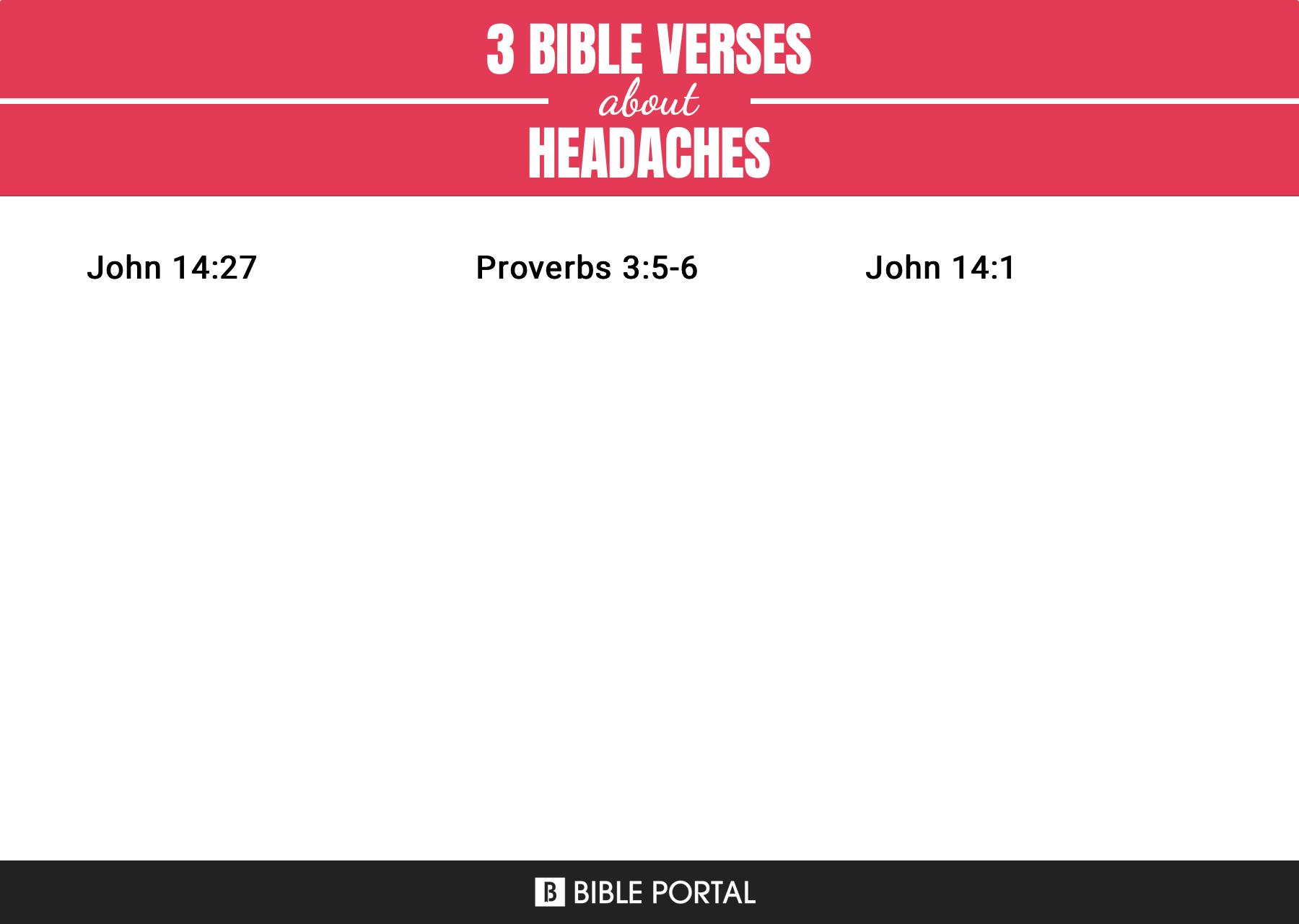 3 Bible Verses about Headaches