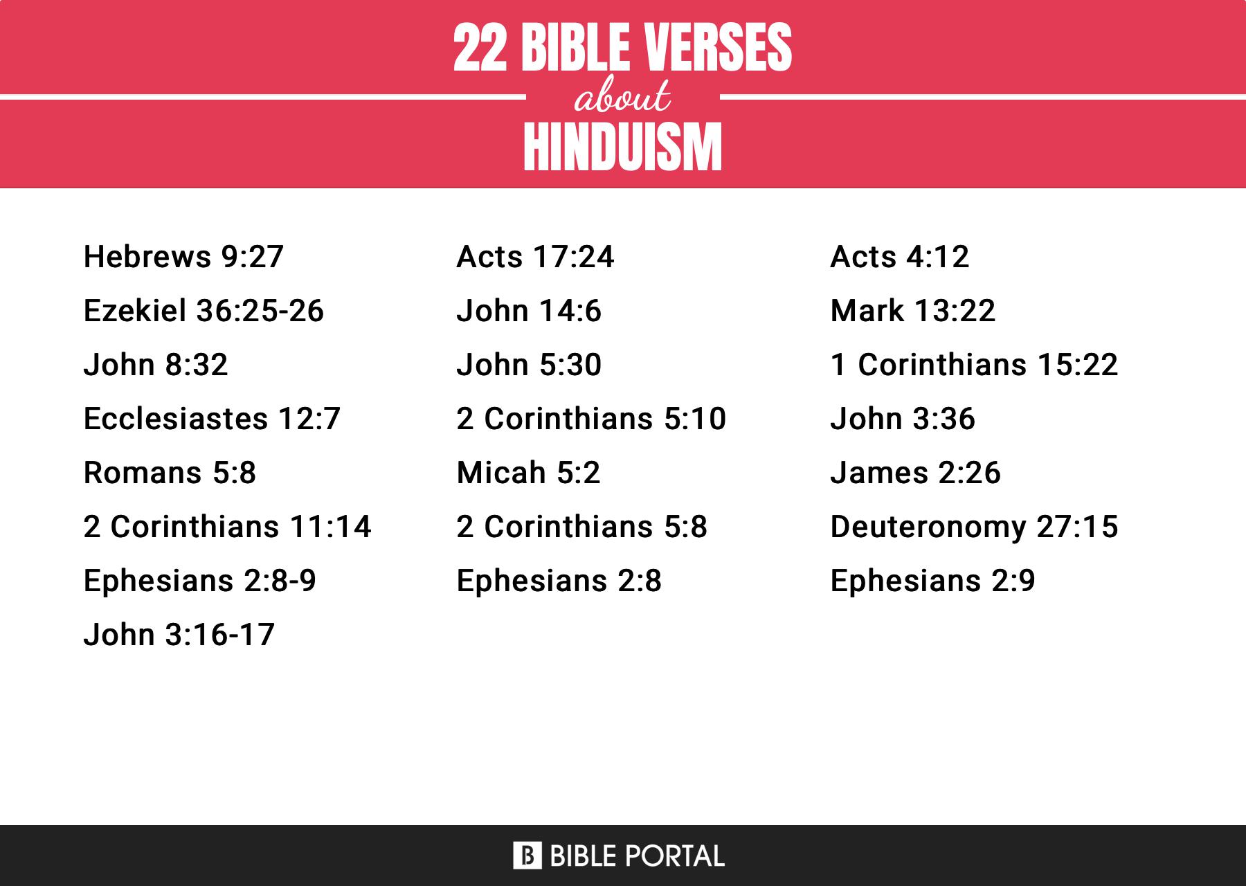 22 Bible Verses about Hinduism