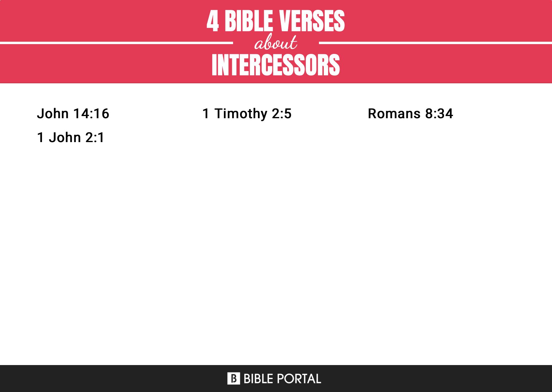 4 Bible Verses about Intercessors