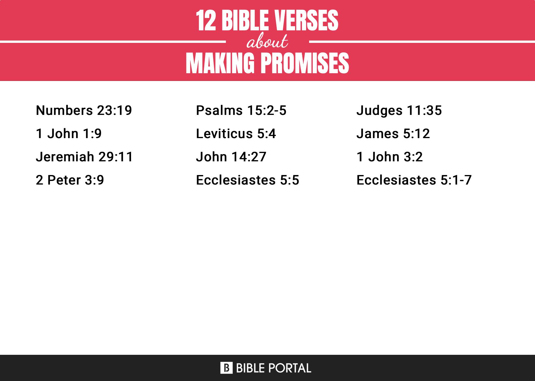 12 Bible Verses about Making Promises