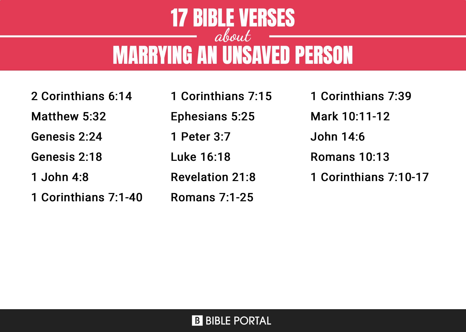 17 Bible Verses about Marrying An Unsaved Person