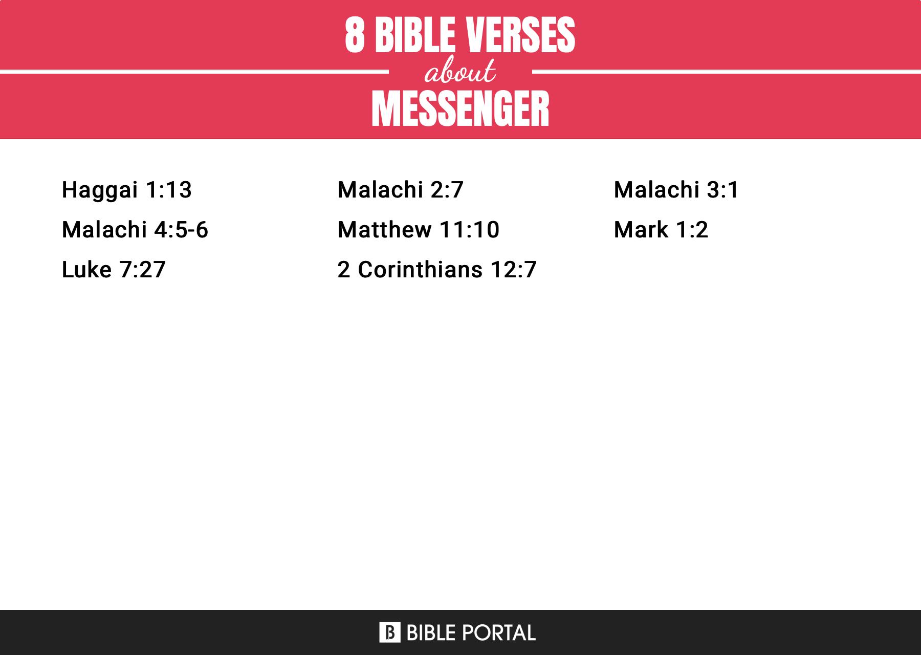 8 Bible Verses about Messenger