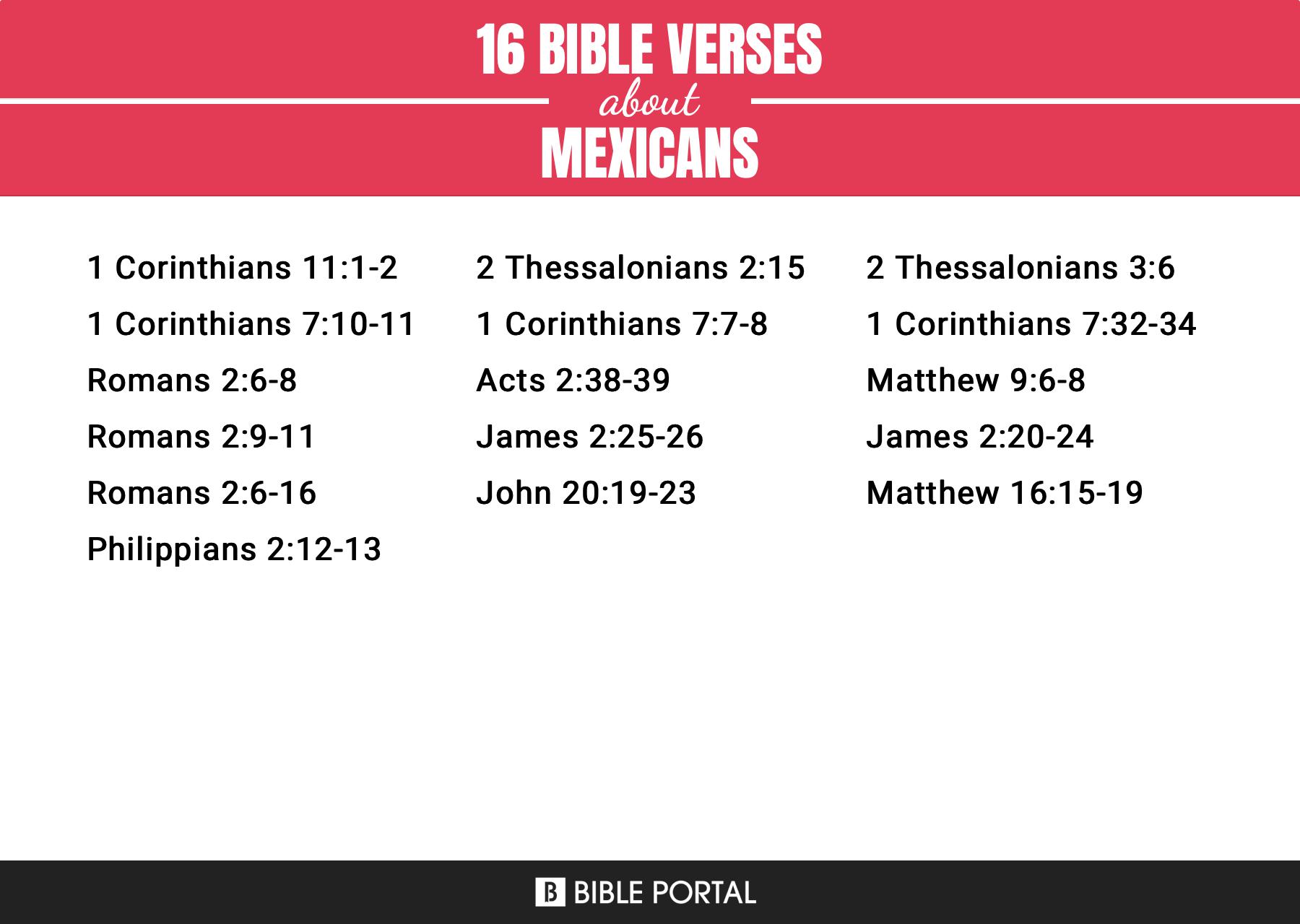 16 Bible Verses about Mexicans