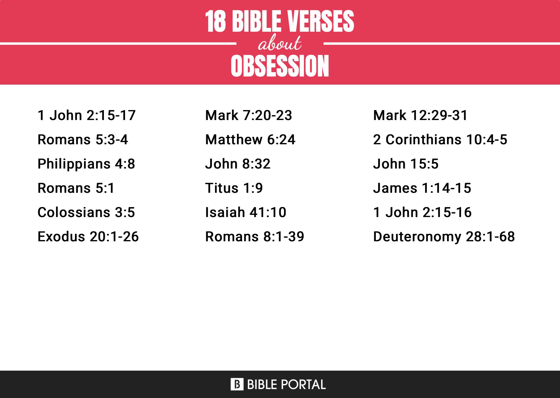 18 Bible Verses about Obsession