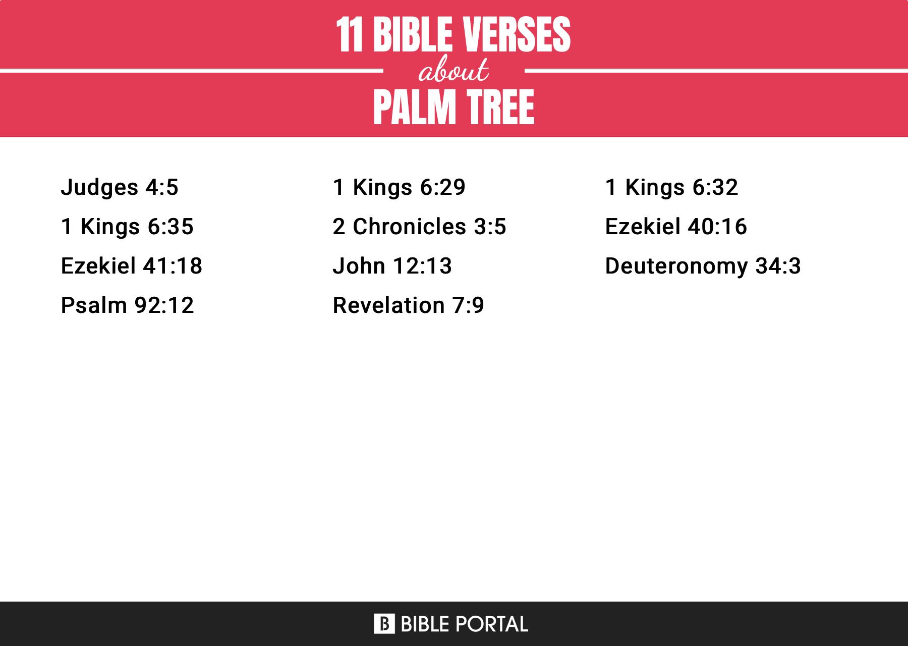 11 Bible Verses about Palm Tree