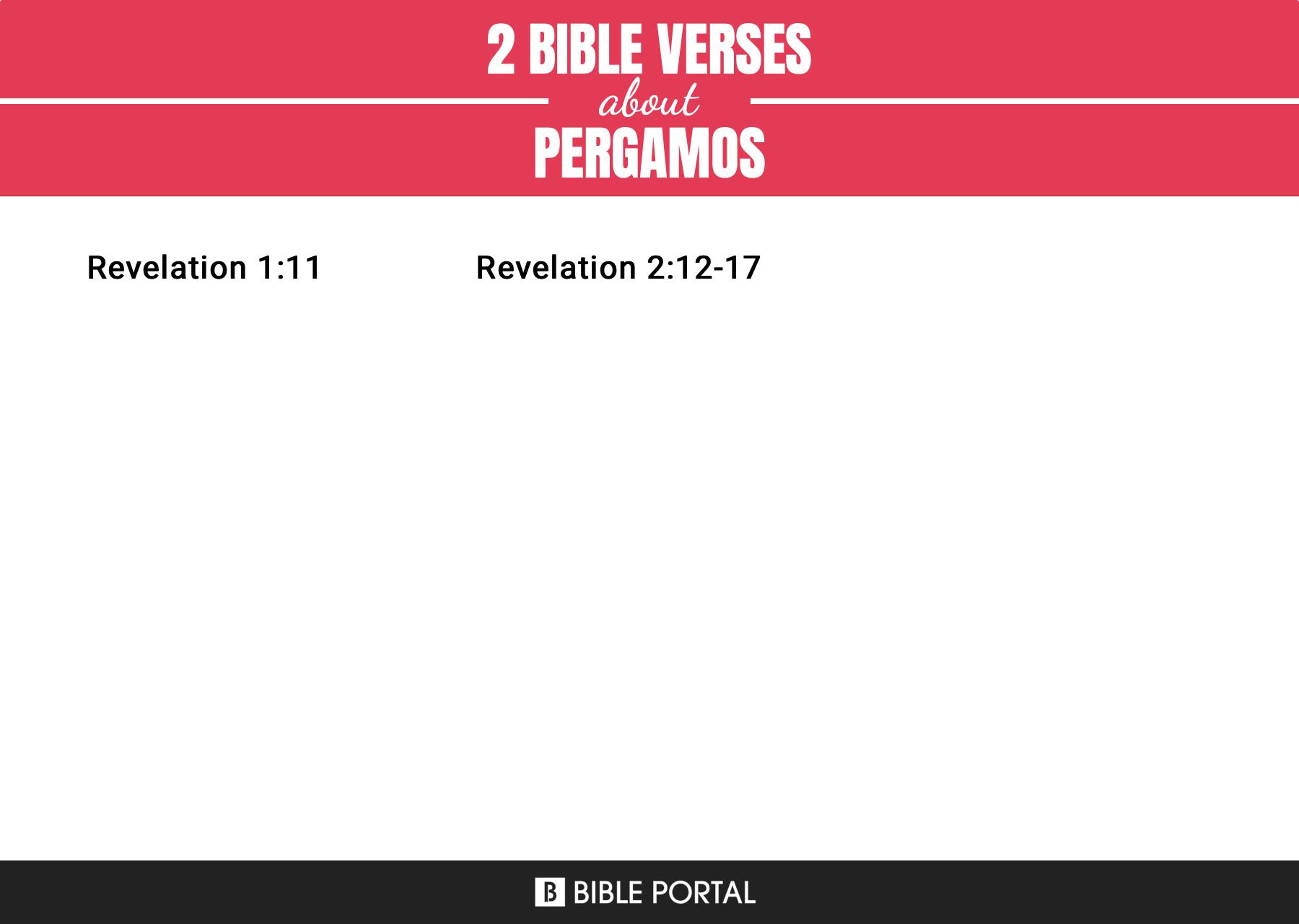 2 Bible Verses about Pergamos