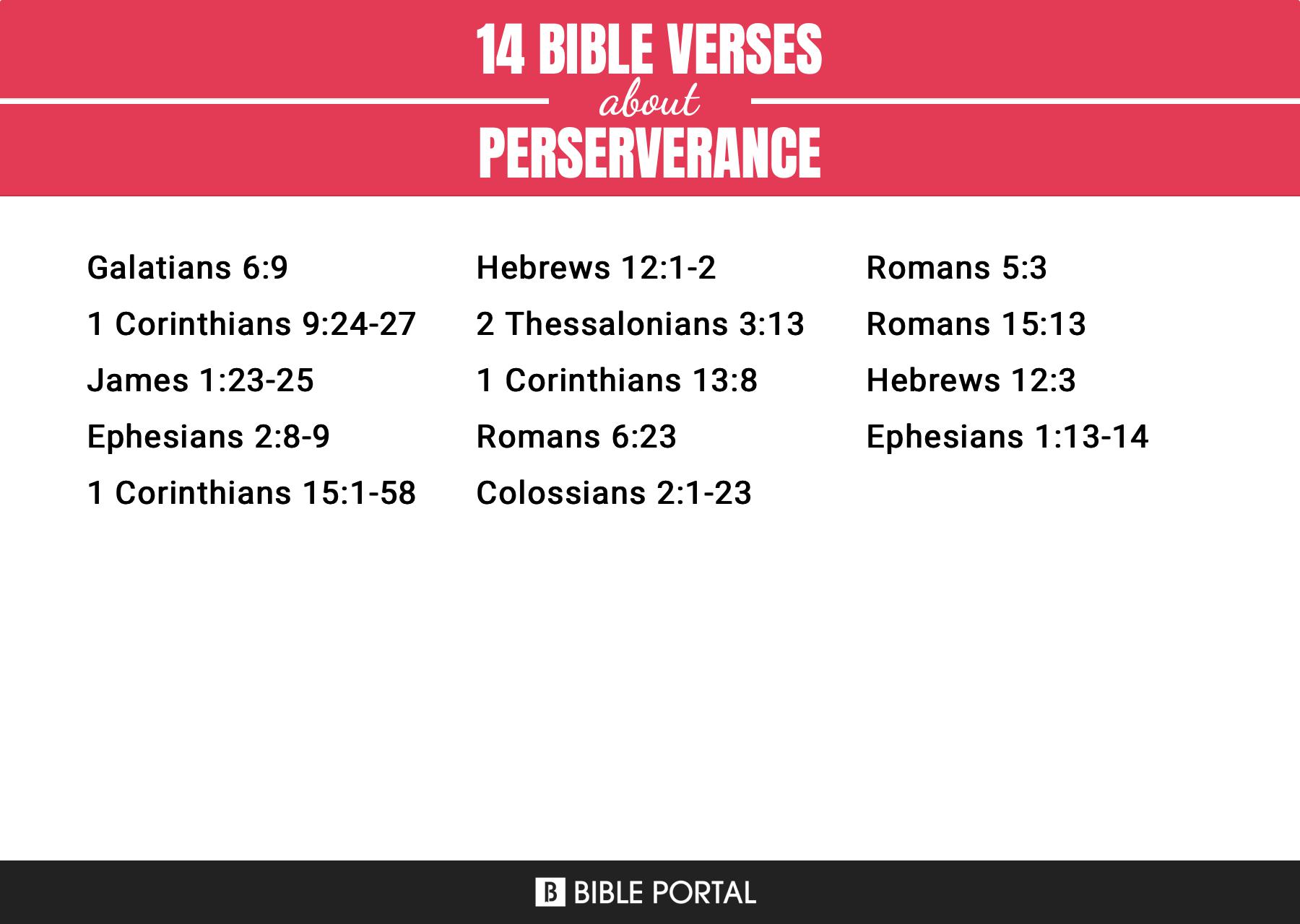14 Bible Verses about Perserverance