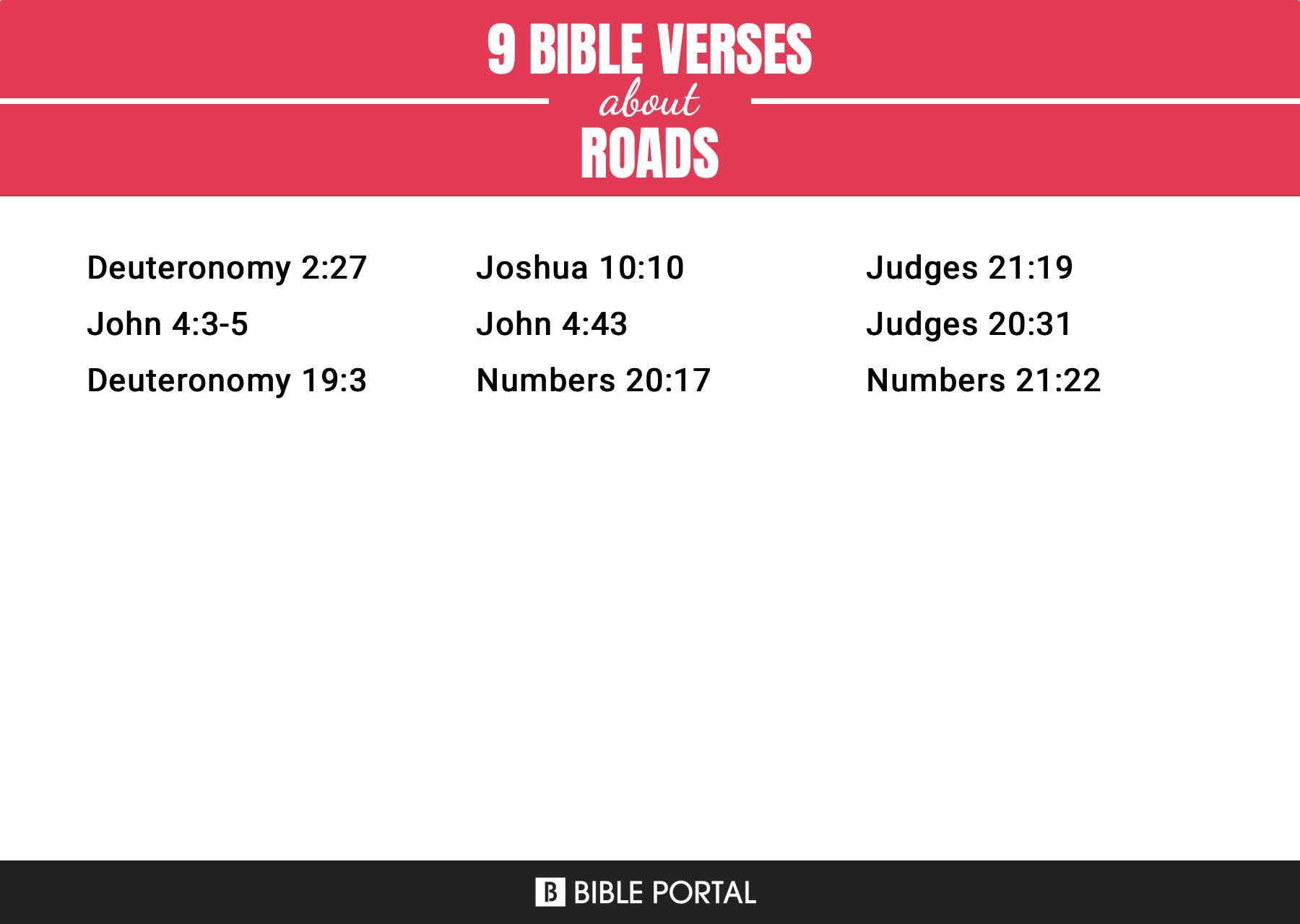 9 Bible Verses about Roads