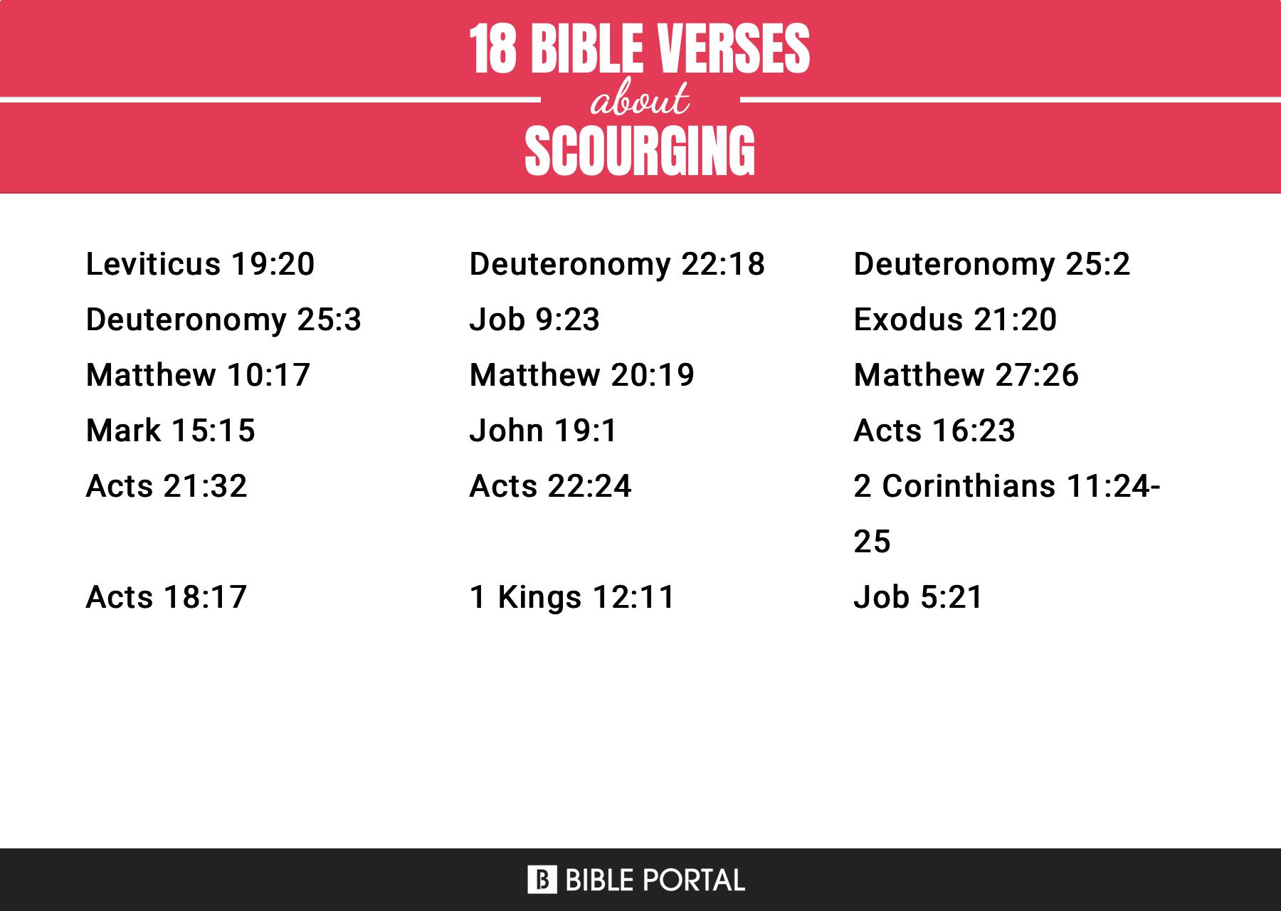 18 Bible Verses about Scourging
