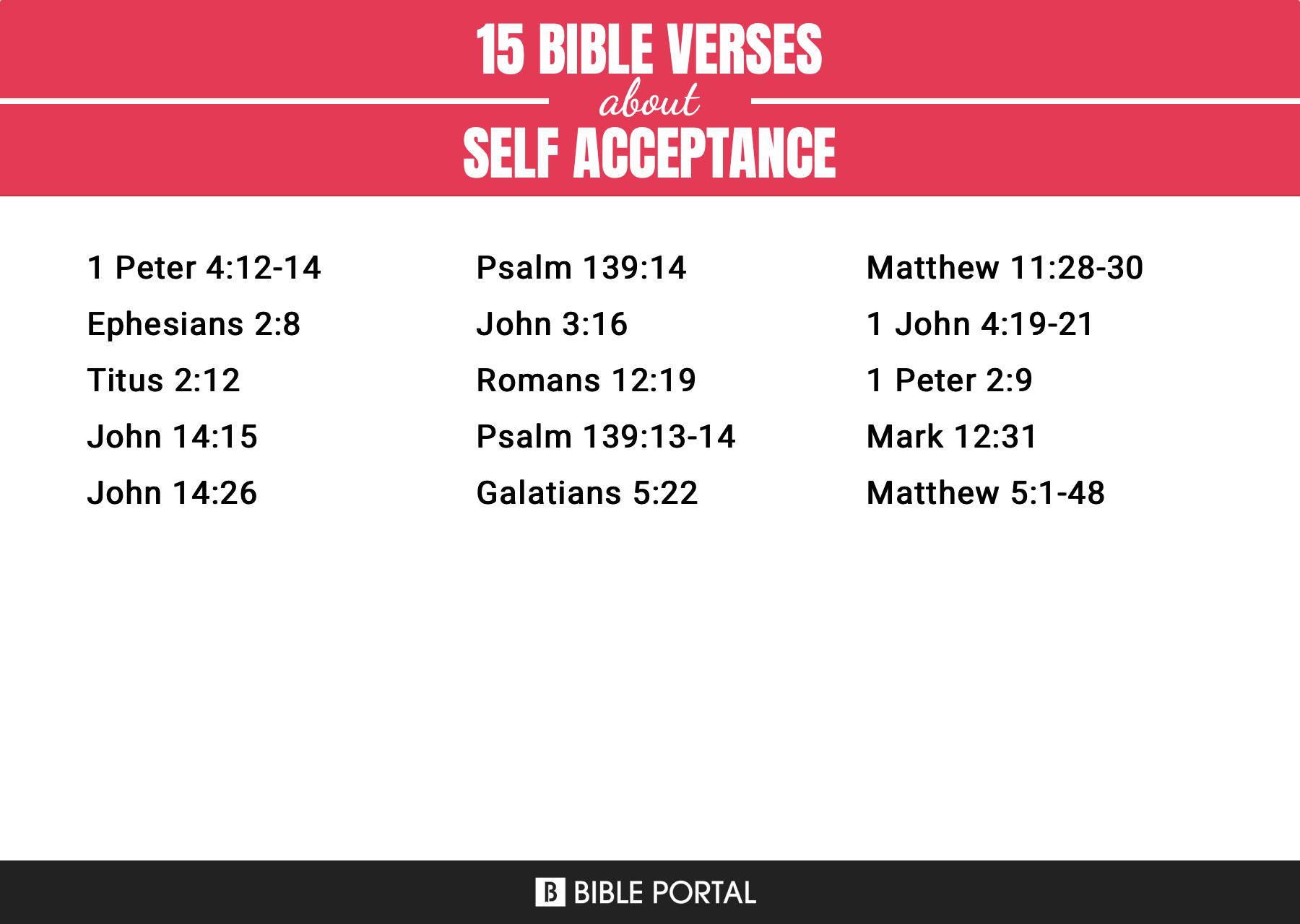 15 Bible Verses about Self Acceptance