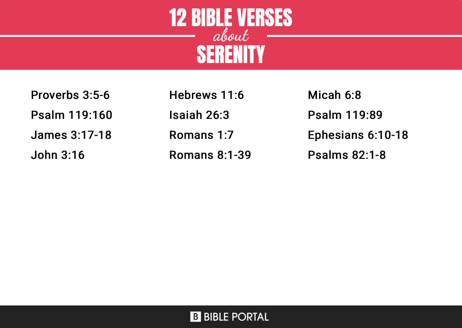 12 Bible Verses about Serenity