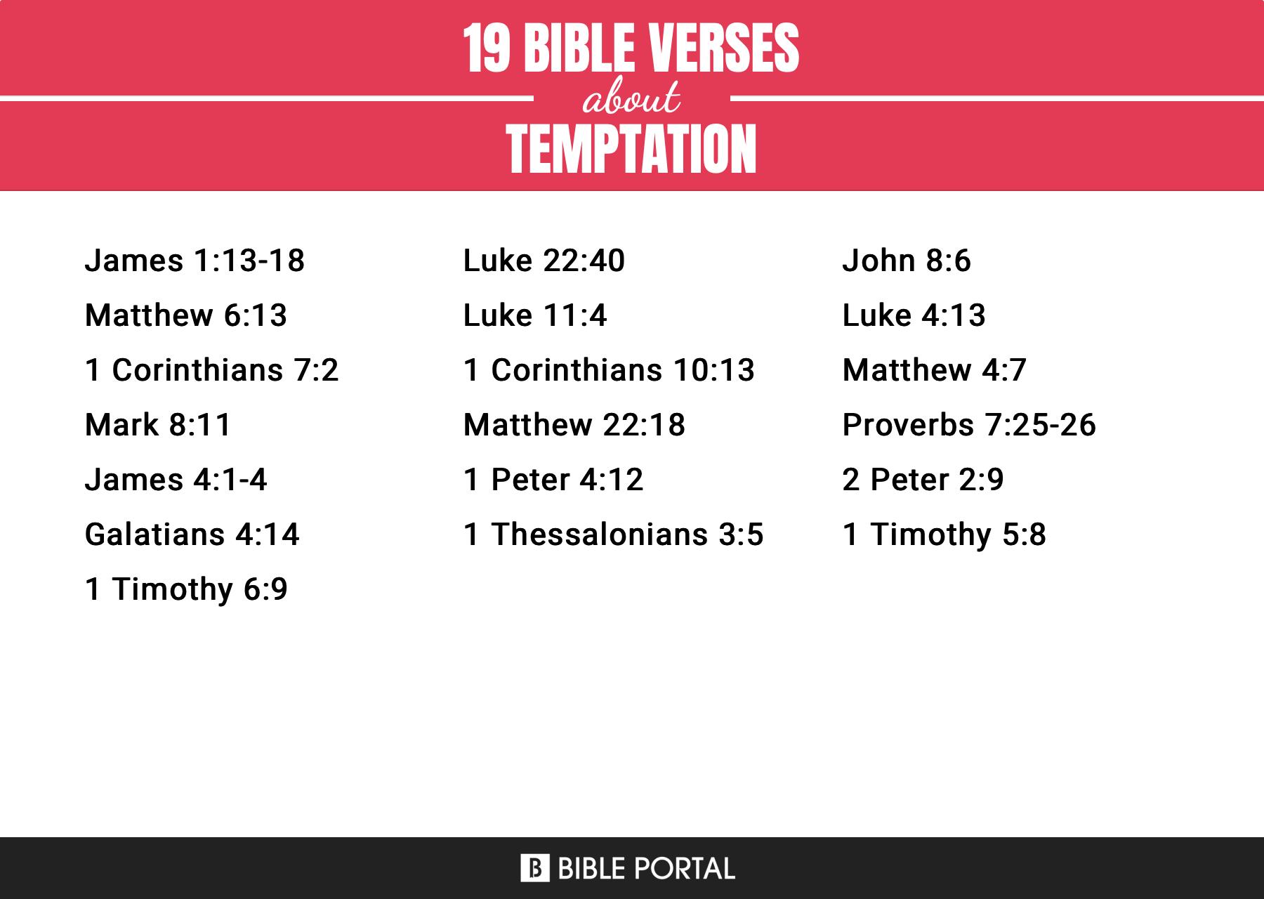 19 Bible Verses about Temptation