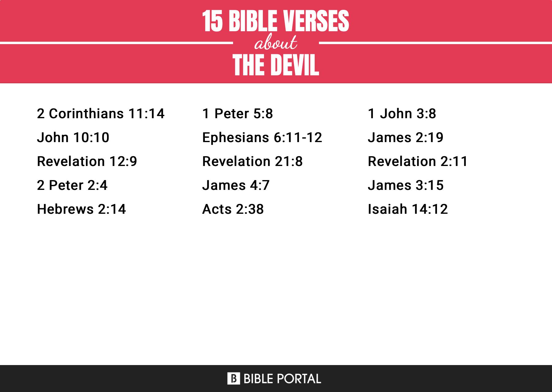 15 Bible Verses about The Devil