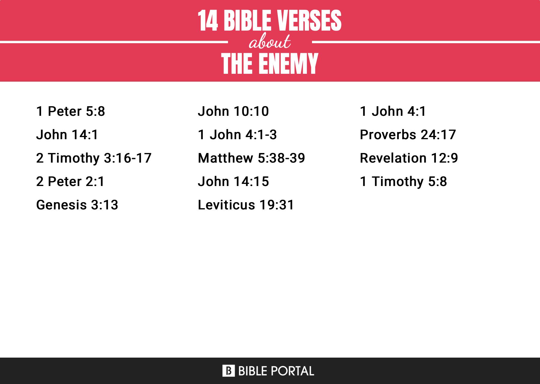 14 Bible Verses about The Enemy