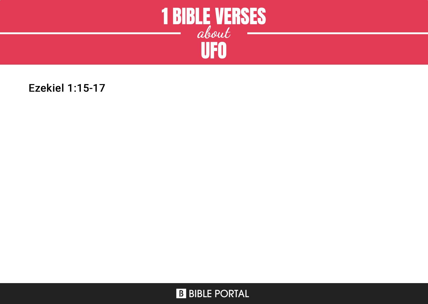 1 Bible Verses about Ufo