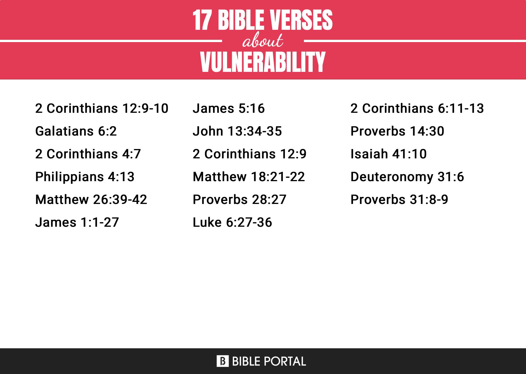 17 Bible Verses about Vulnerability