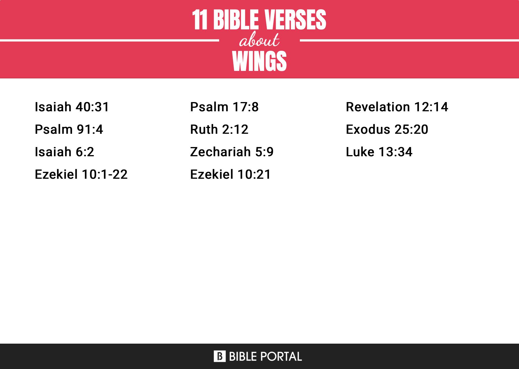 11 Bible Verses about Wings