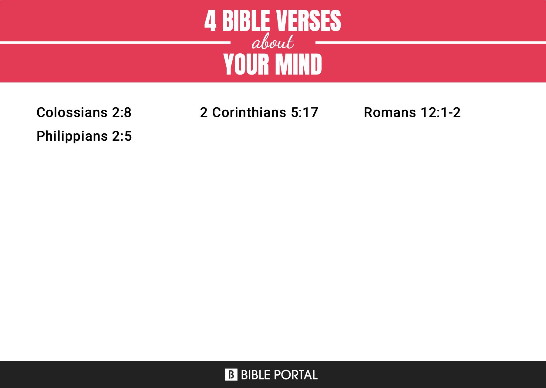 4 Bible Verses about Your Mind