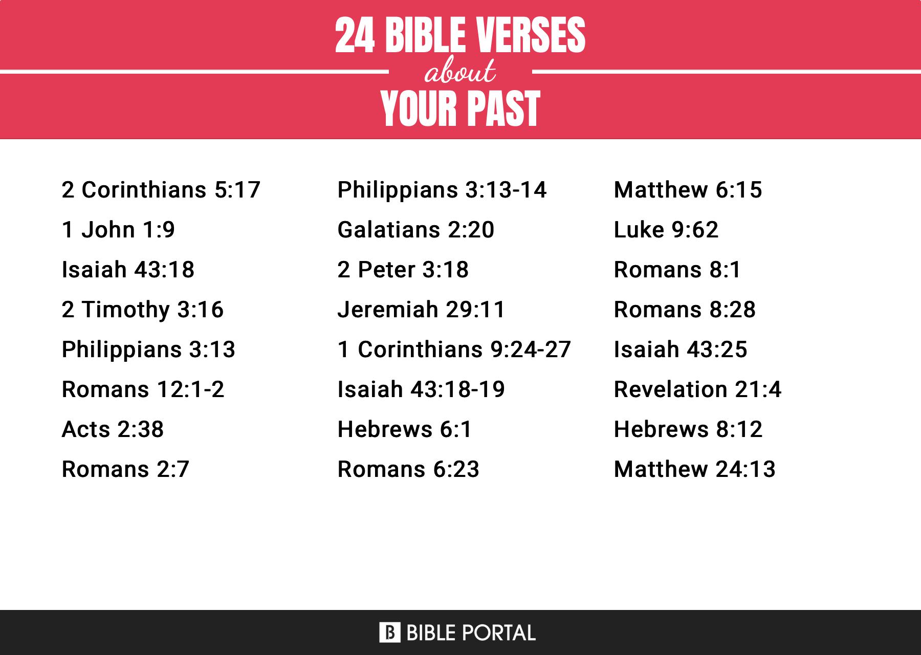 24 Bible Verses about Your Past