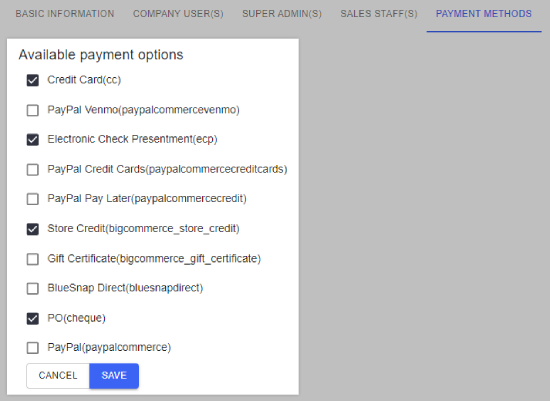 B2B Edition User Guide | Companies