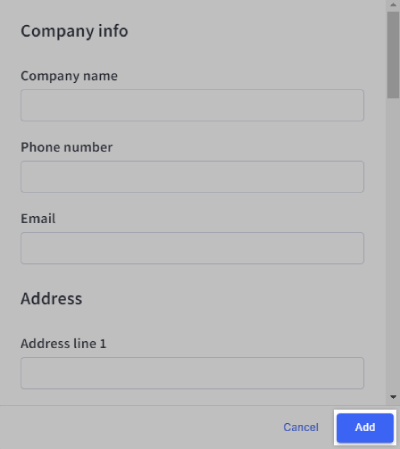 B2B Edition User Guide | Companies