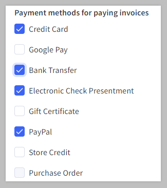 B2B Edition Settings