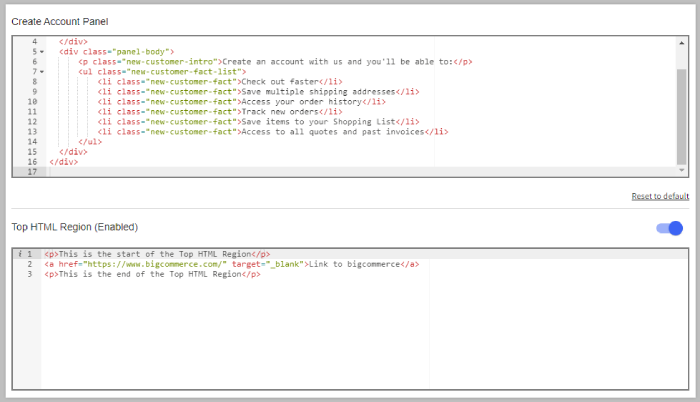 B2B Edition Settings