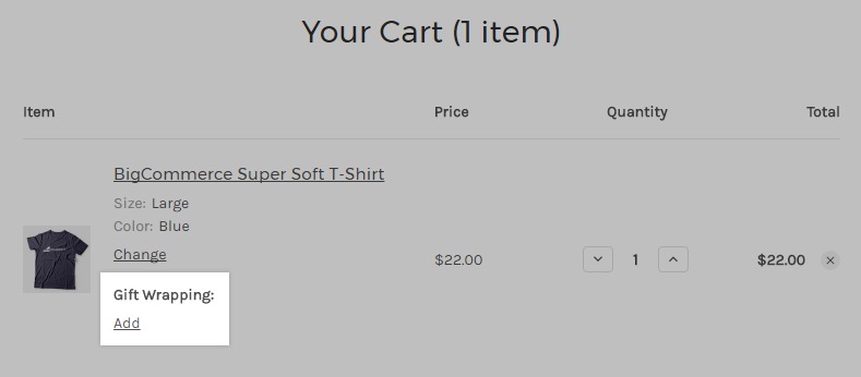 Offering Gift Wrapping