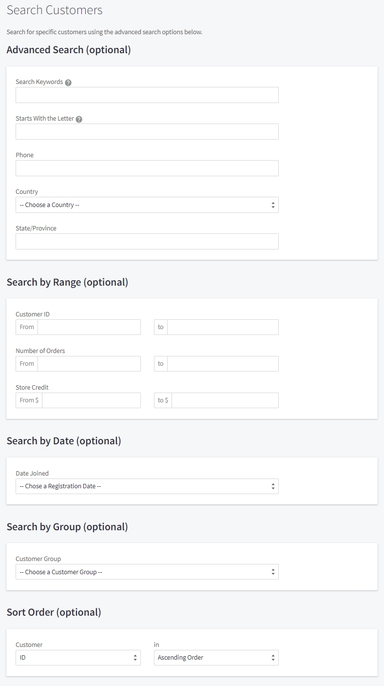Managing Your Customers' Accounts