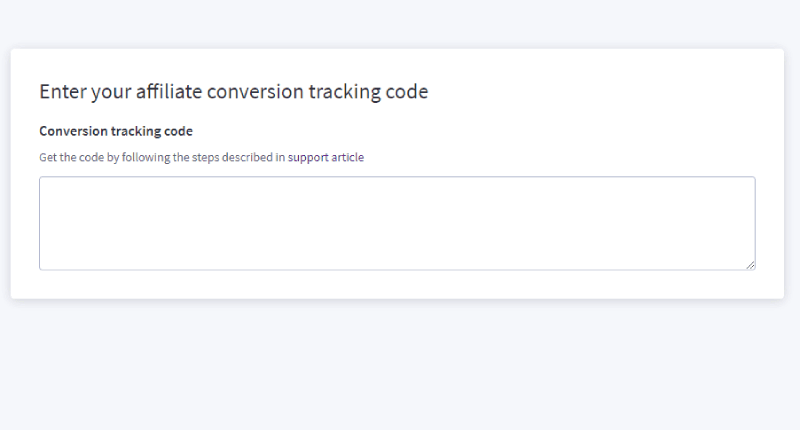 Setting up Conversion and Affiliate Tracking