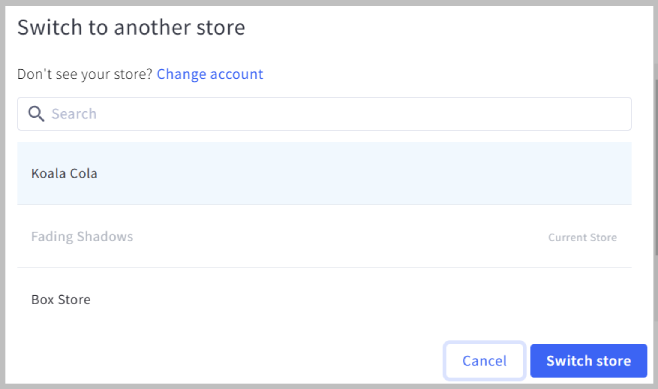 Logging into Your Store