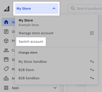 Logging in to Your Store