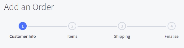 Creating a Manual Order