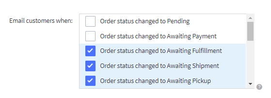 Customer Order Notifications