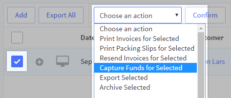 Manually Capturing Transactions (Authorize Only)