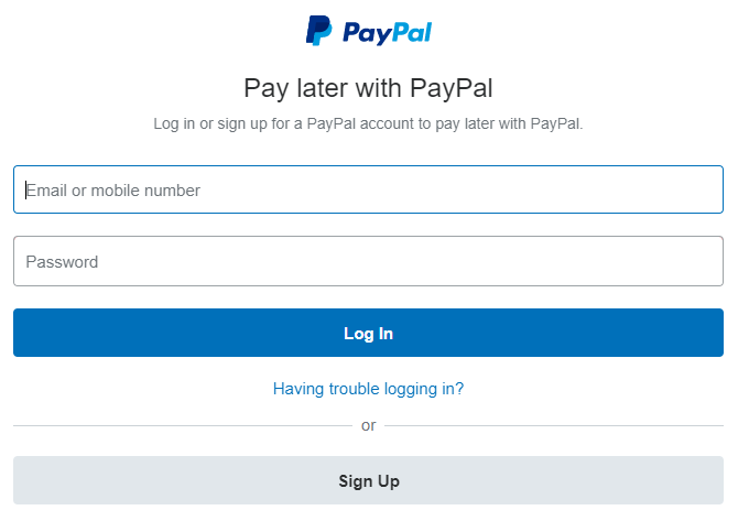 PayPal Pay Later