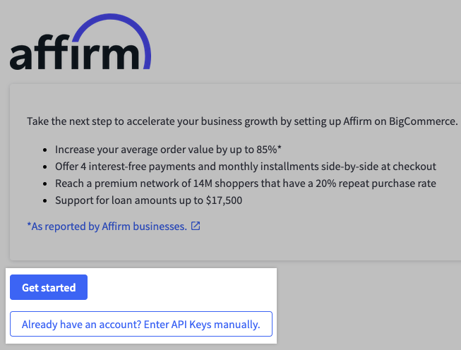 Connecting with Affirm