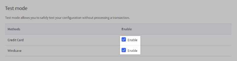 Connecting with Windcave