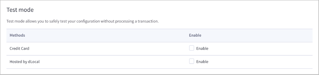 Connecting with dLocal