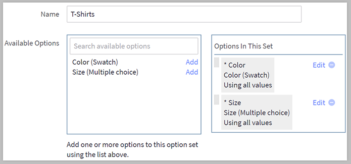 Product Options