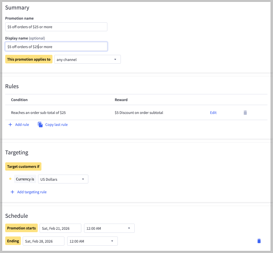 Automatic and Coupon Promotions (Standard Editor)