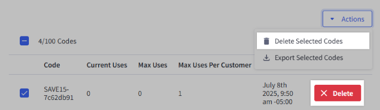 Using the Promotion Code Manager