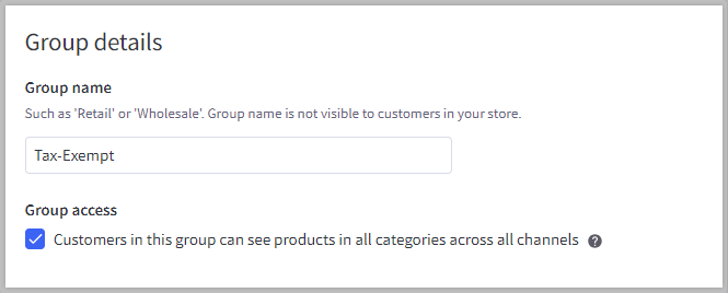 Making Customers Tax-Exempt