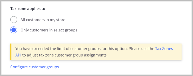 Making Customers Tax-Exempt