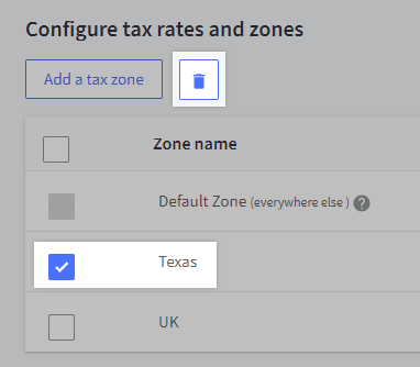 Basic Tax Setup
