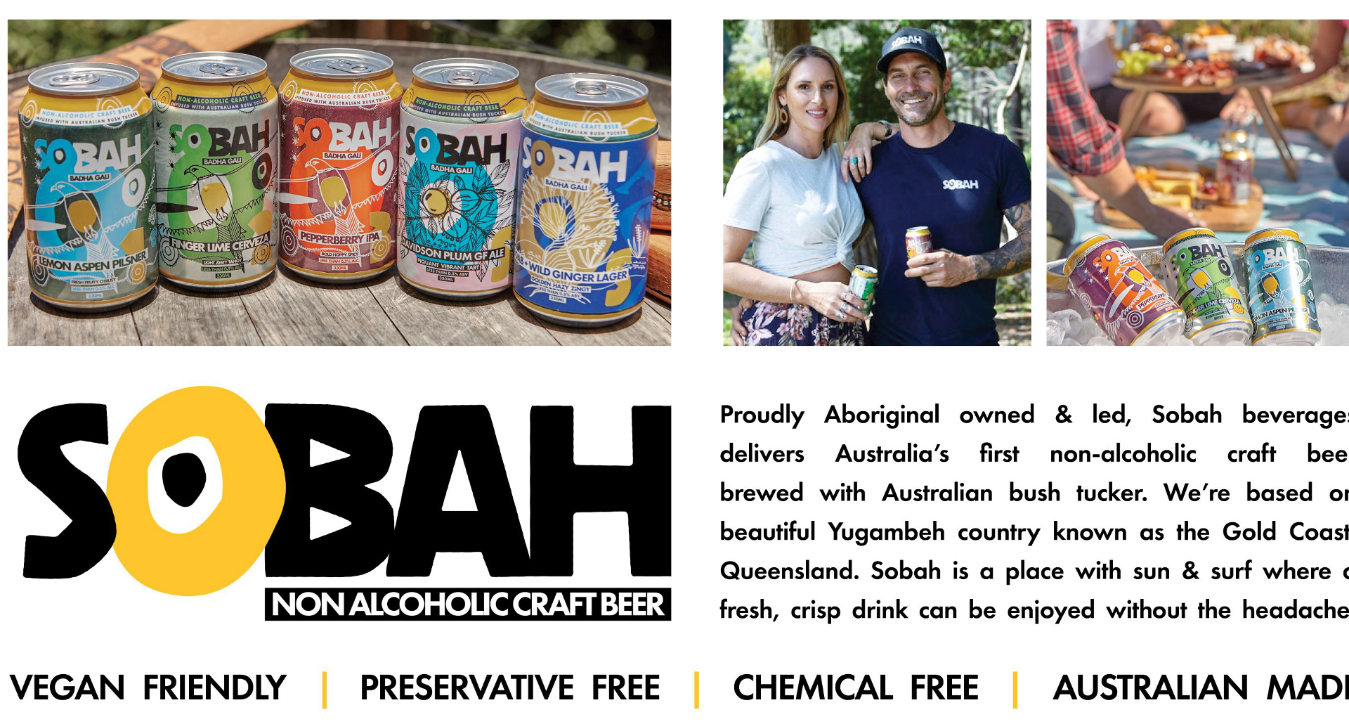 Sobah Beverages - Sobah First - purposeful beer for social good