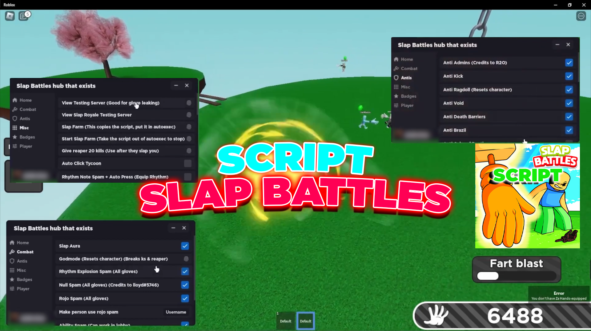 Slap Battles Hub That Exists - Landing Page