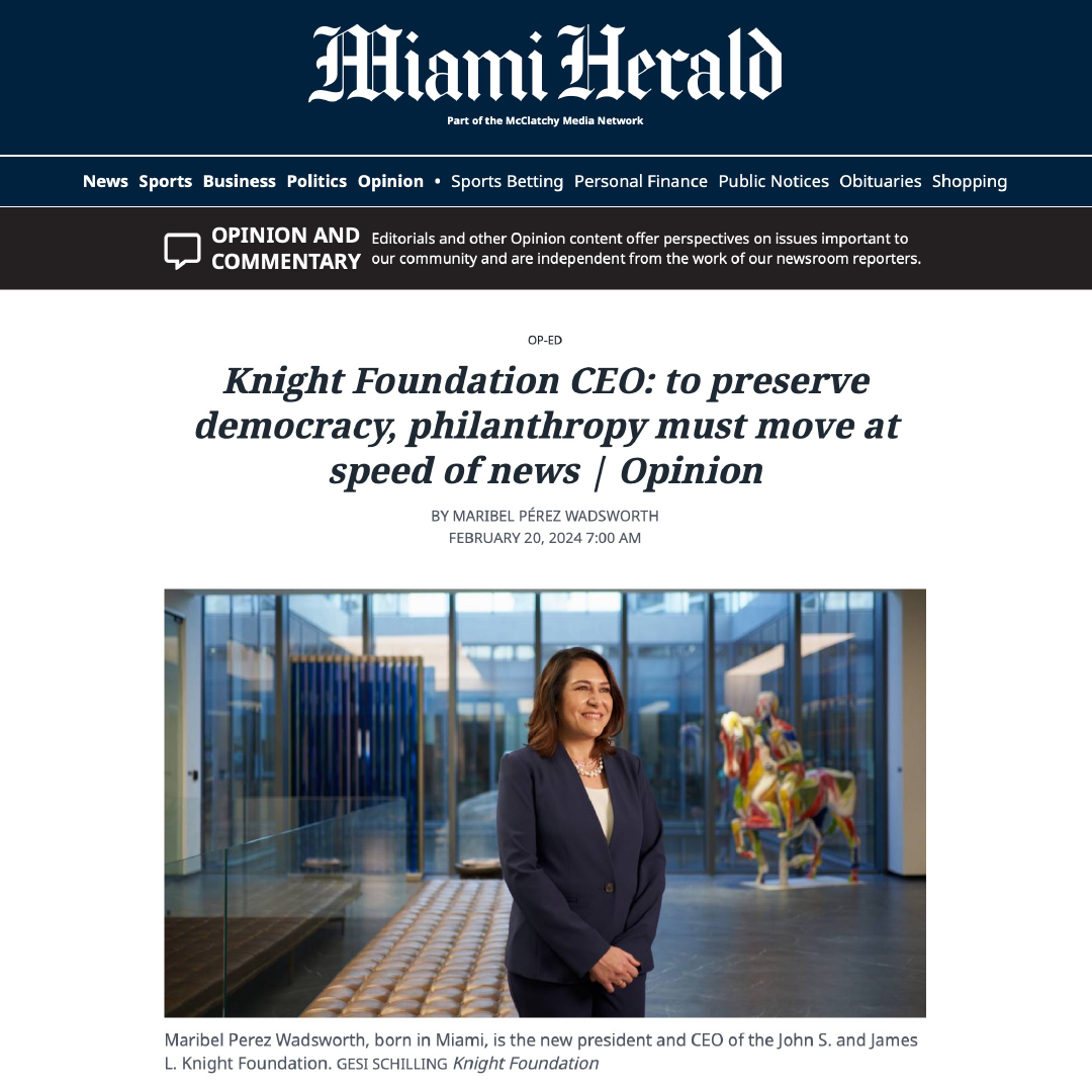 Knight Foundation - Landing Page